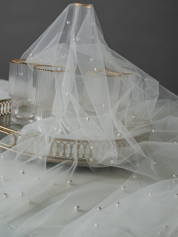 Pearl Decor Mesh Tablecloth | SHEIN USA