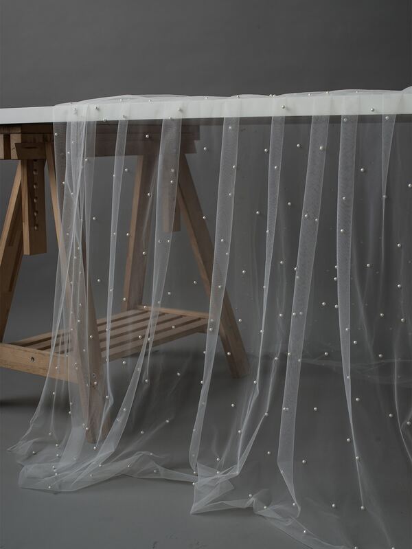Pearl Decor Mesh Tablecloth | SHEIN USA