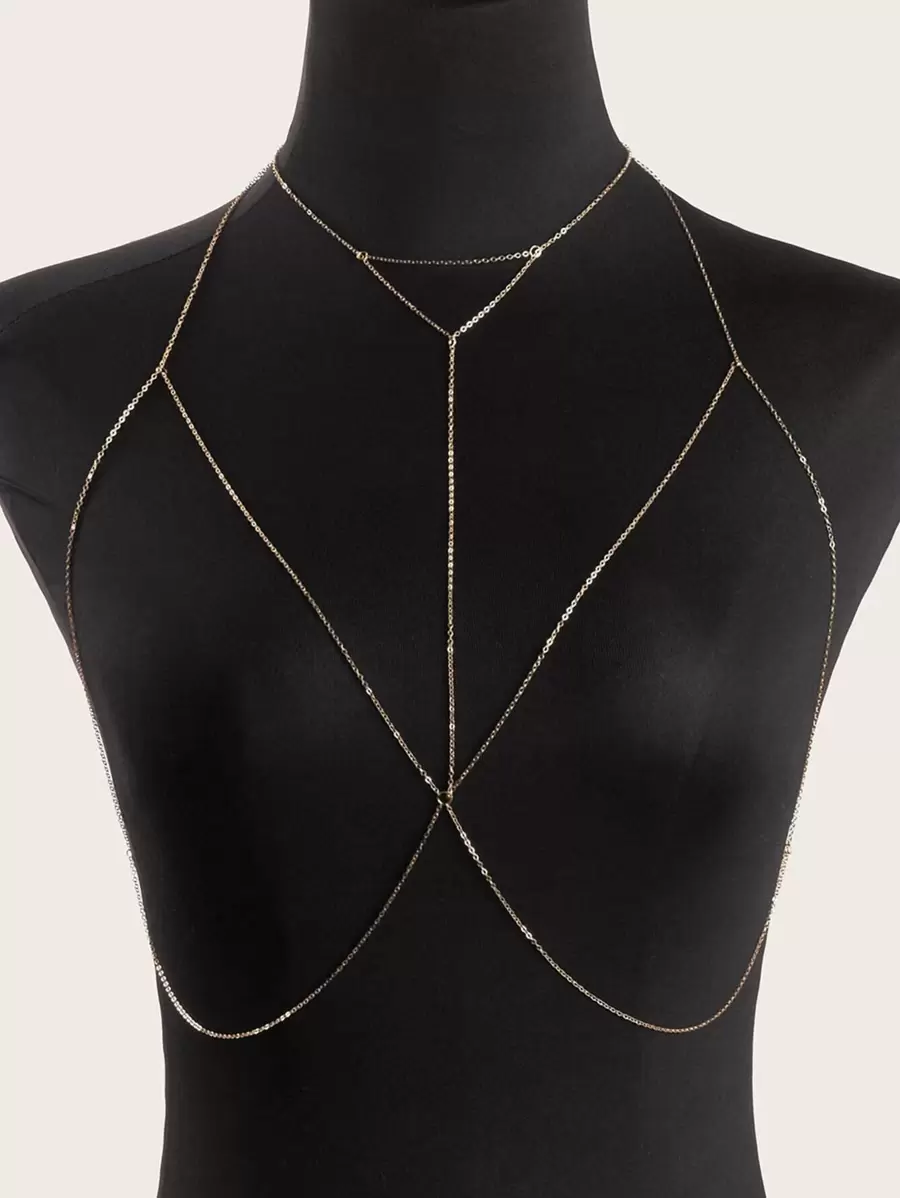 1pc Layered Body Chain | SHEIN USA