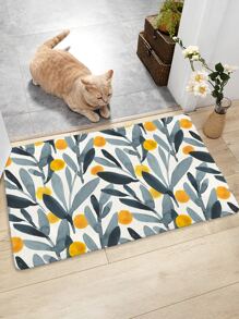 Leaf Print Floor Mat | SHEIN UK