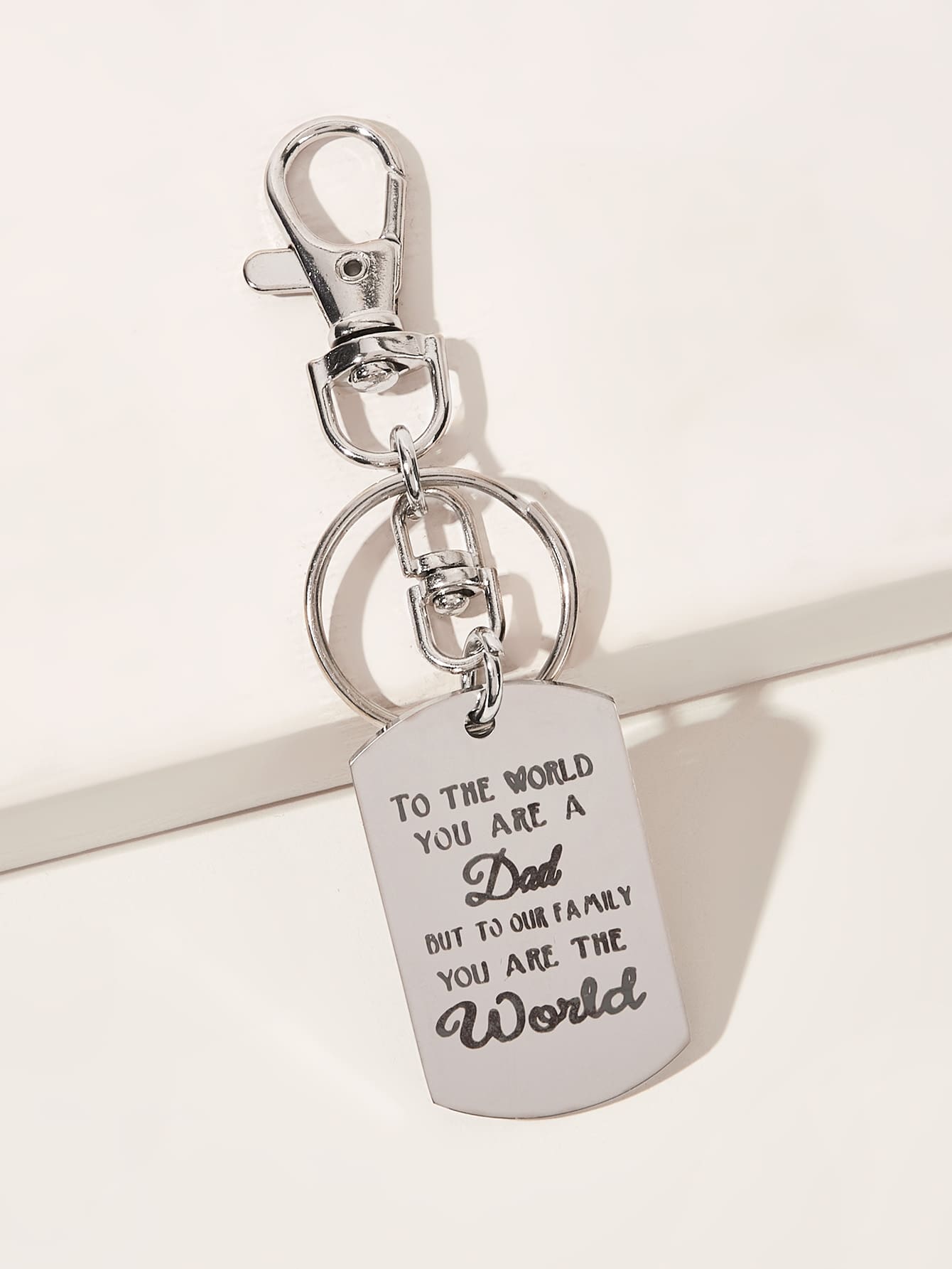 Slogan Decor Charm Keychain | SHEIN USA