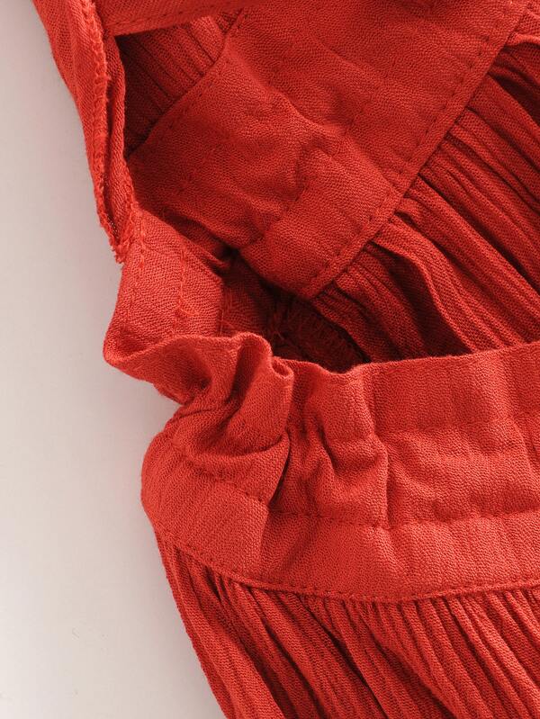 SHEIN VCAY Open Back Layered Halter Dress | SHEIN UK