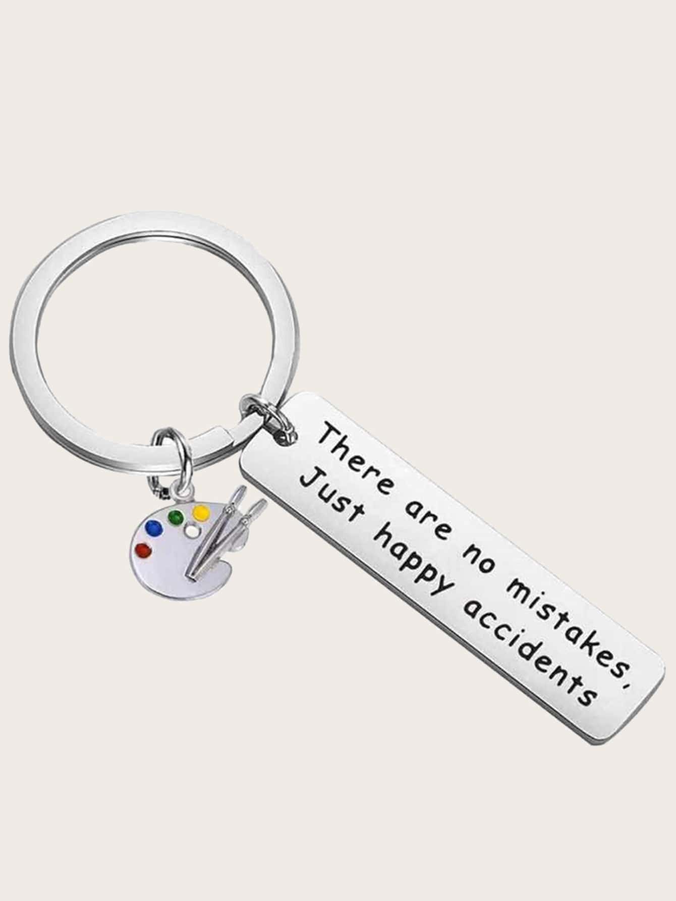 Slogan Decor Keychain | SHEIN