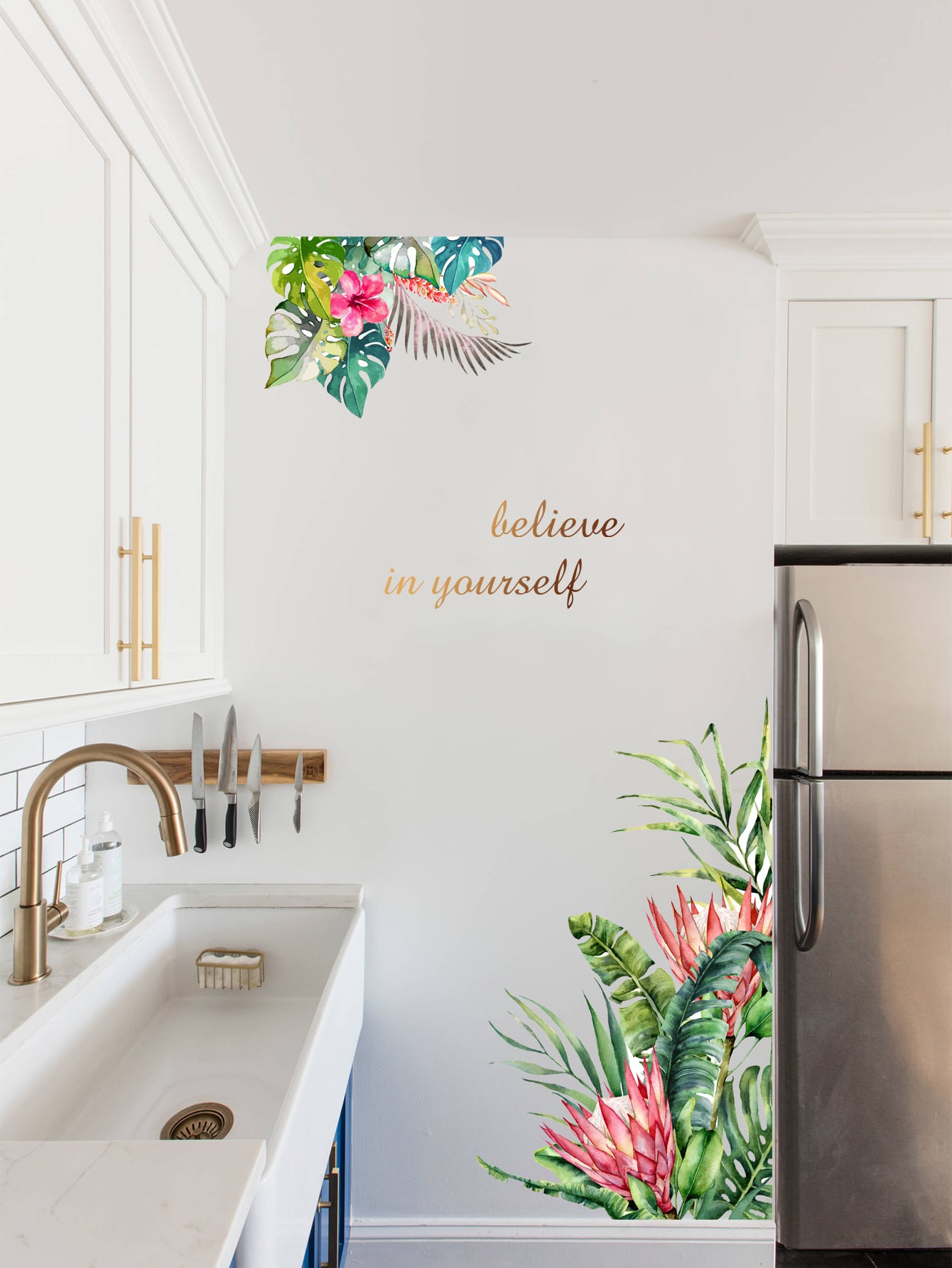Floral Pattern Wall Sticker