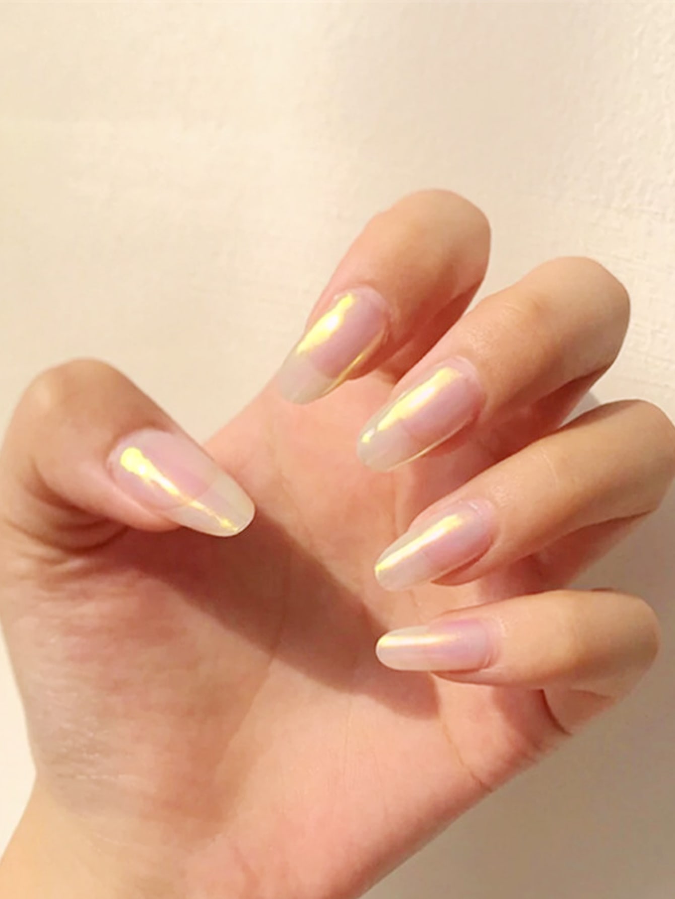 24pcs Pink Fake Nail & Double-sided Tape