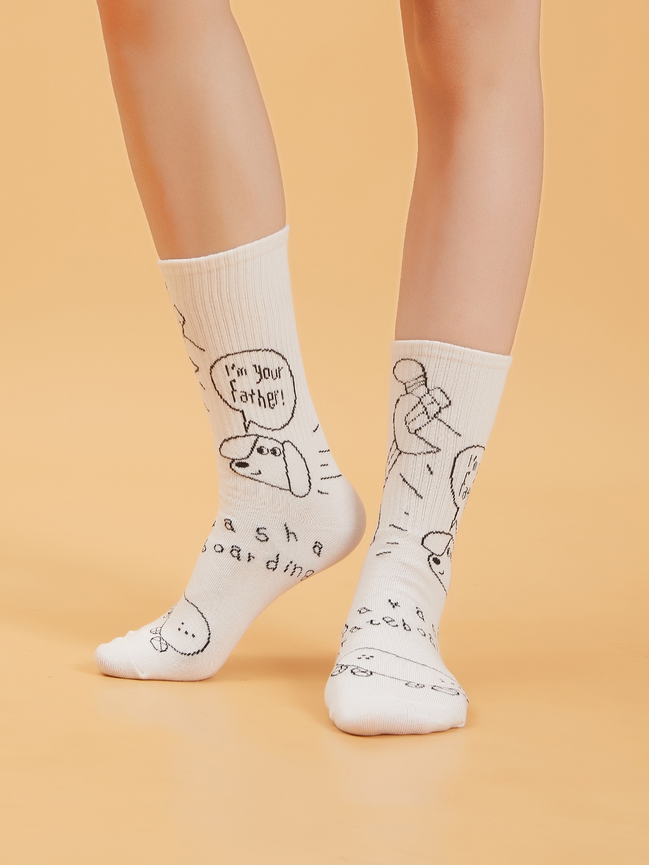 Cartoon Graphic Socks