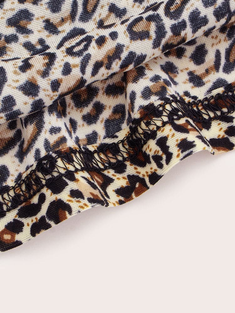 SHEIN Leopard Print V-Wire Cami Top | SHEIN UK