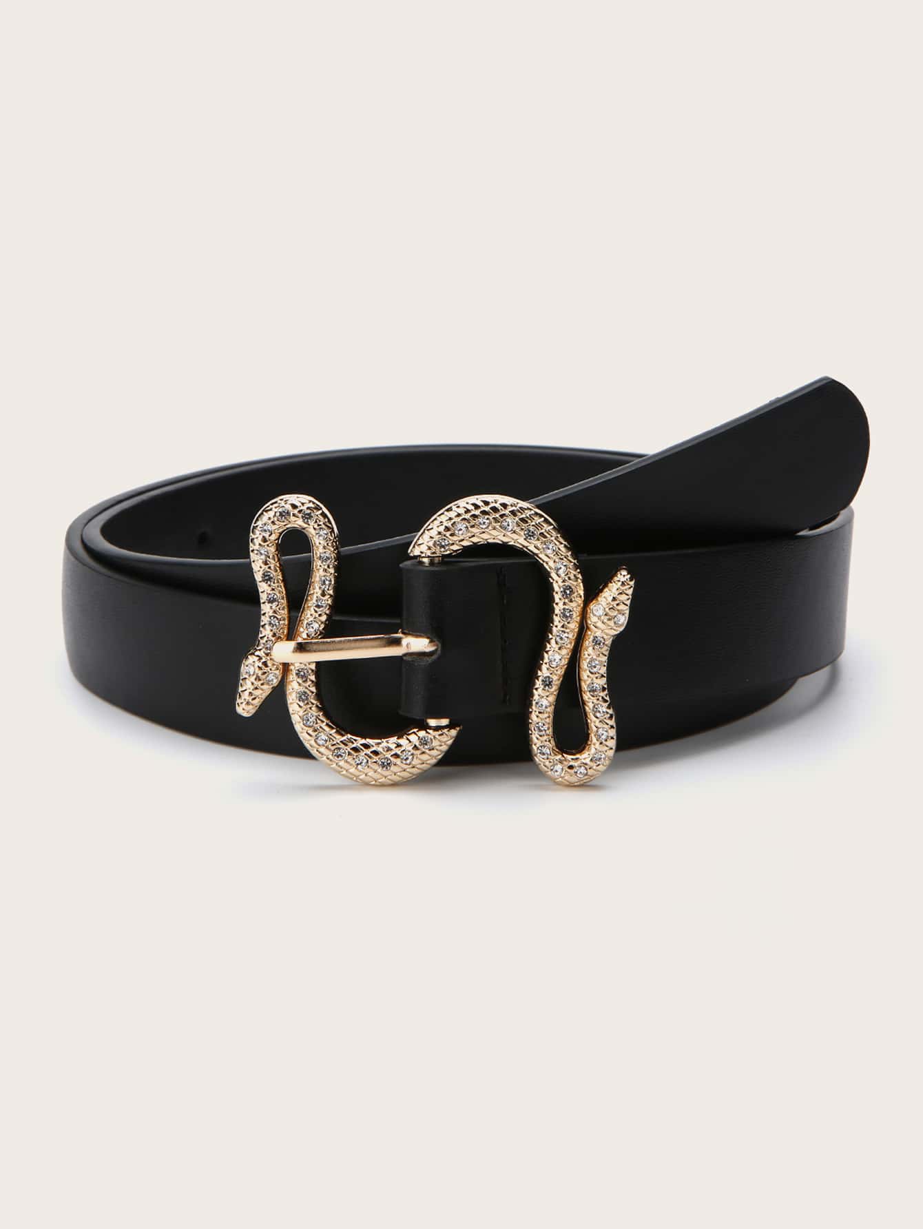 Serpentynowy pasek klamry