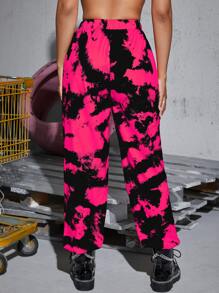 Elastic Waist Tie Dye Sweatpants | SHEIN USA