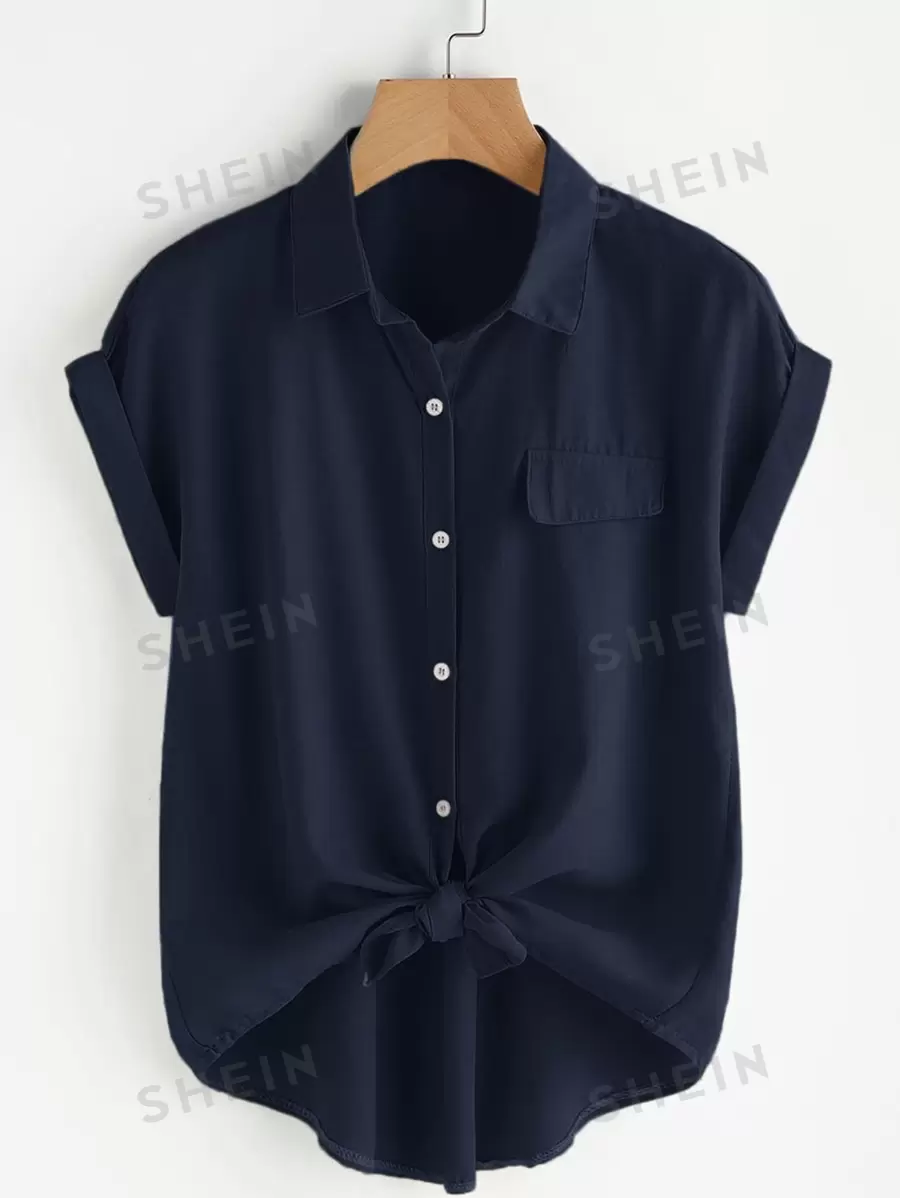 SHEIN LUNE Plus Size Doodle & Line Drawing Pattern Easter Shirt With ...