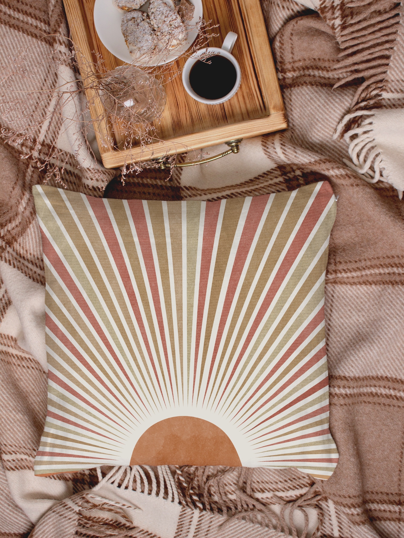 1pc Graphic Cushion Cover Without Filler