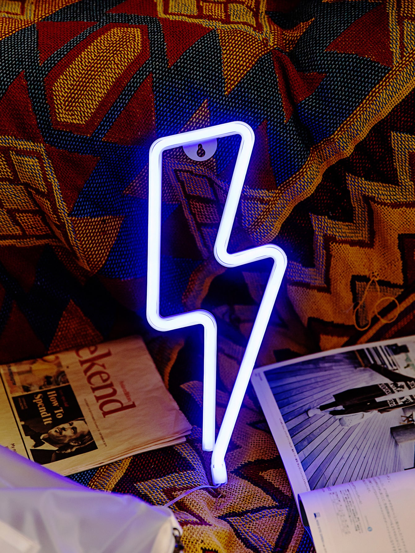 Lightning Shaped Neon Light