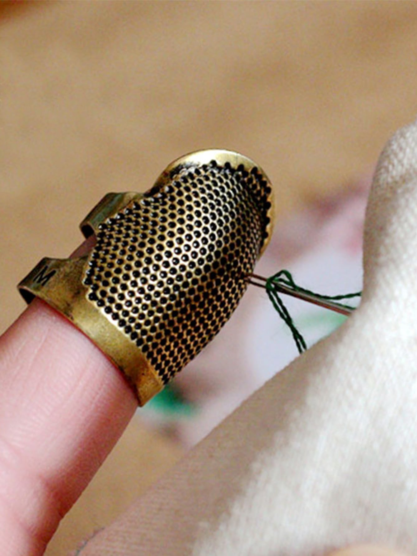 Adjustable Thimble Finger Shield Ring