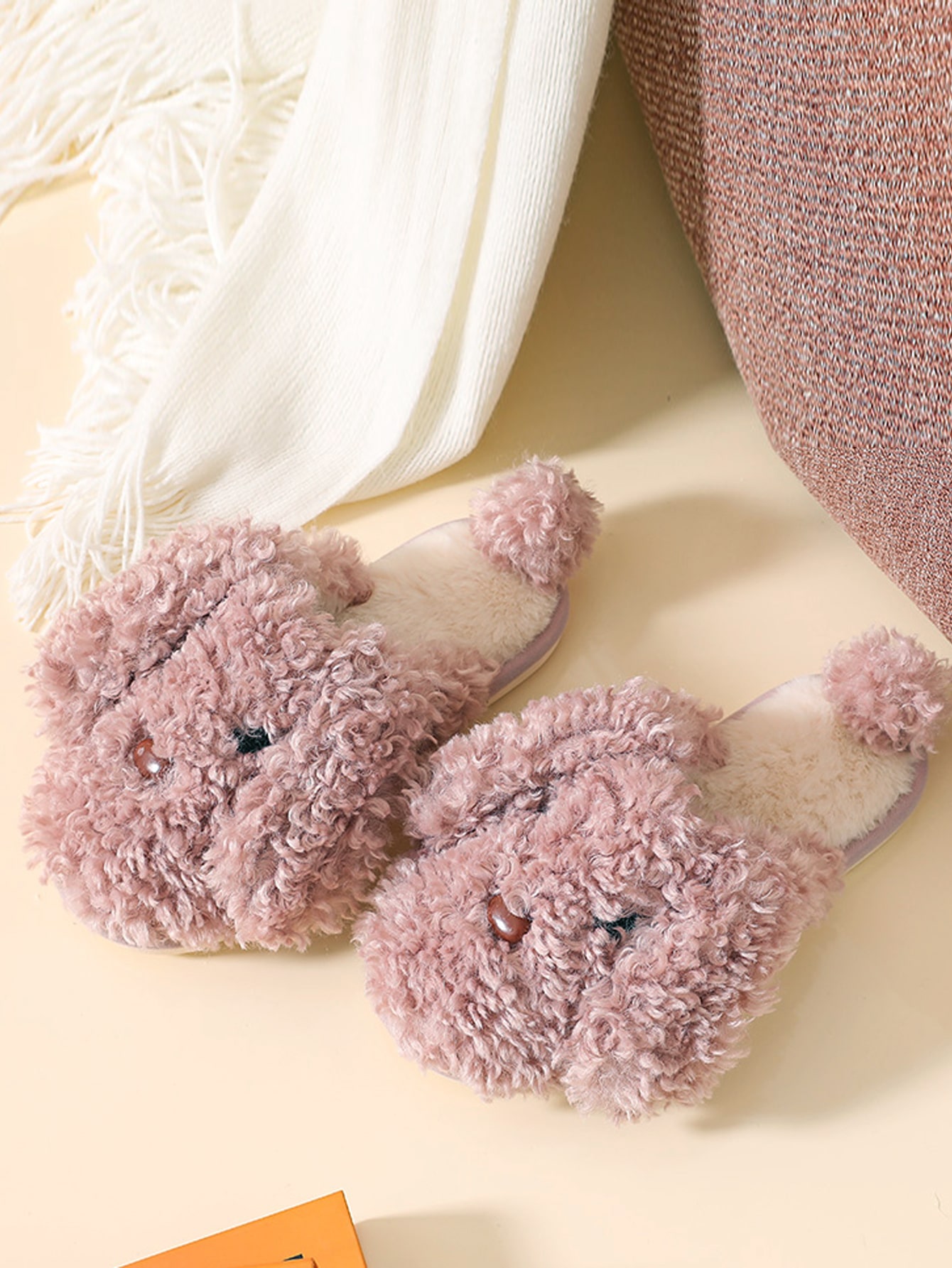 Cartoon Graphic Fluffy Slippers