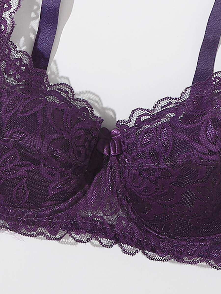Our 2pack Floral Lace Underwire Bra Set Lingerie Is Such A Vibe Romwe