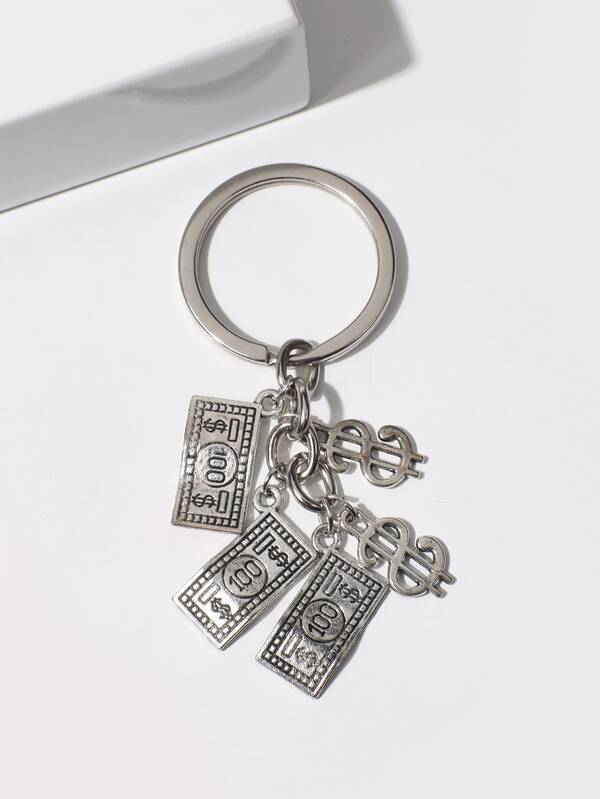 Metal Dollar Charm Keychain | SHEIN USA