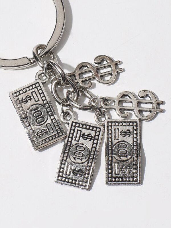Metal Dollar Charm Keychain | SHEIN USA