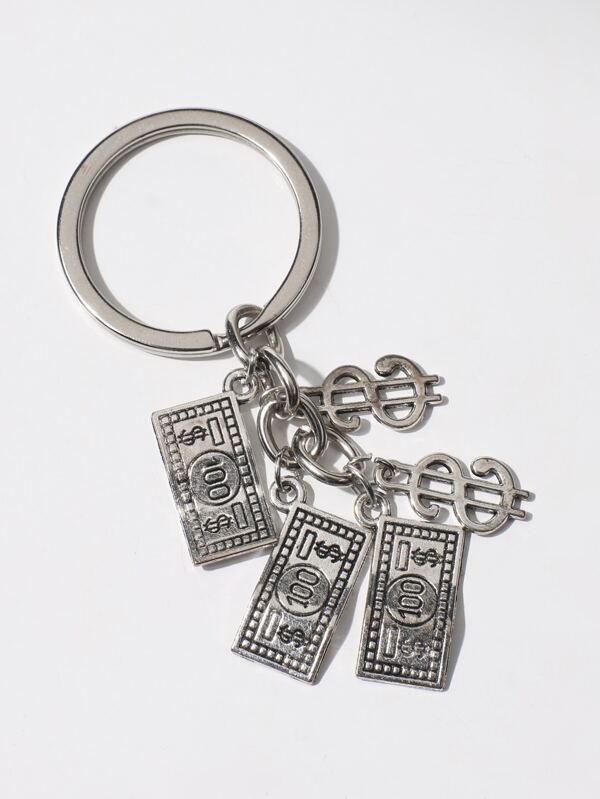 Metal Dollar Charm Keychain | SHEIN USA