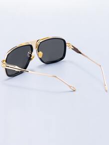 Large Frame Metal-Tone Aviator Fashion Glasses | SHEIN South Africa
