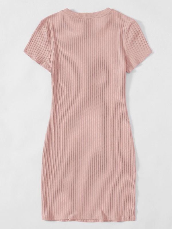 SHEIN EZwear Ribbed Bodycon Mini Dress | SHEIN USA