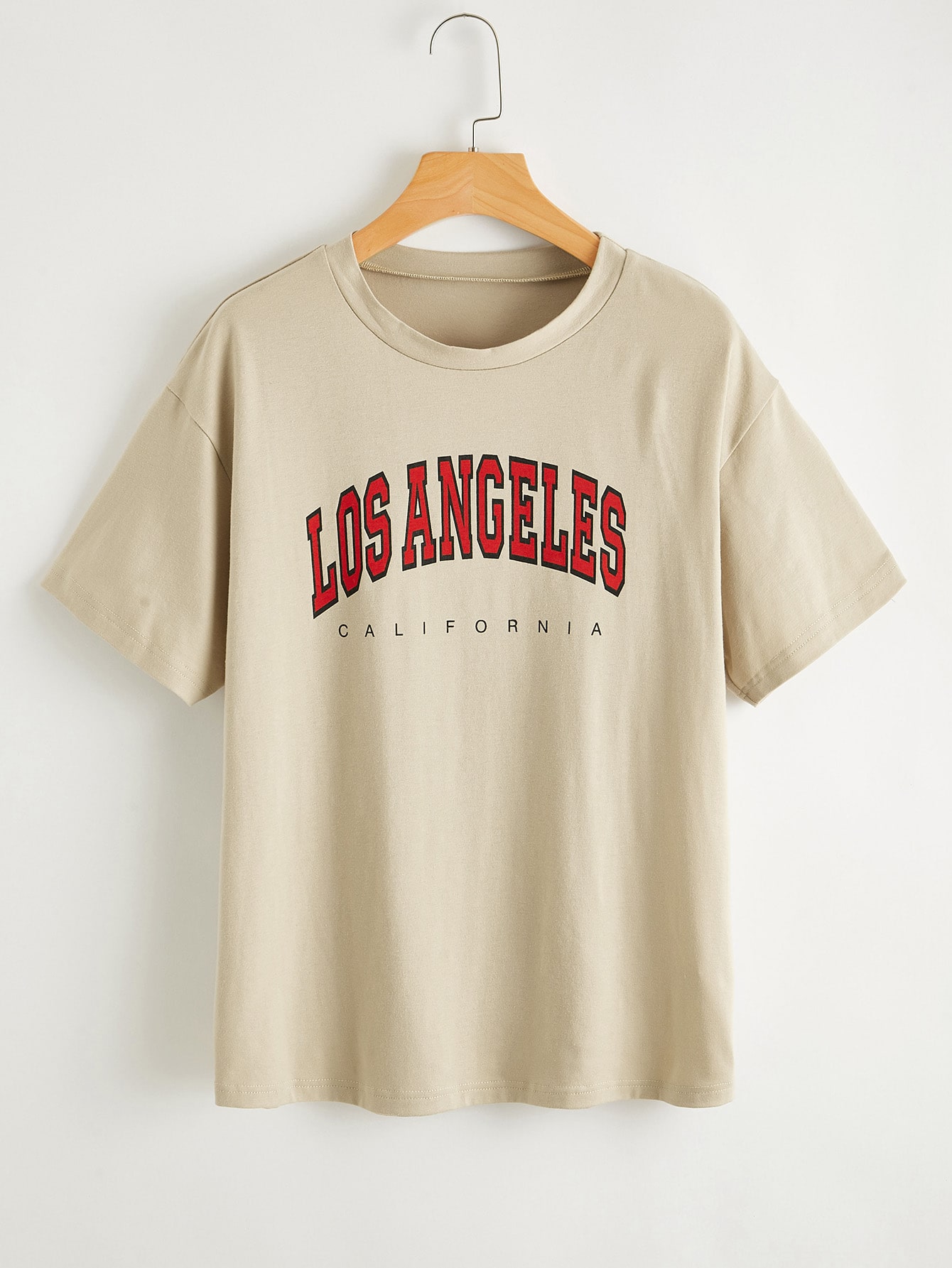 Letter Graphic Drop Shoulder Tee