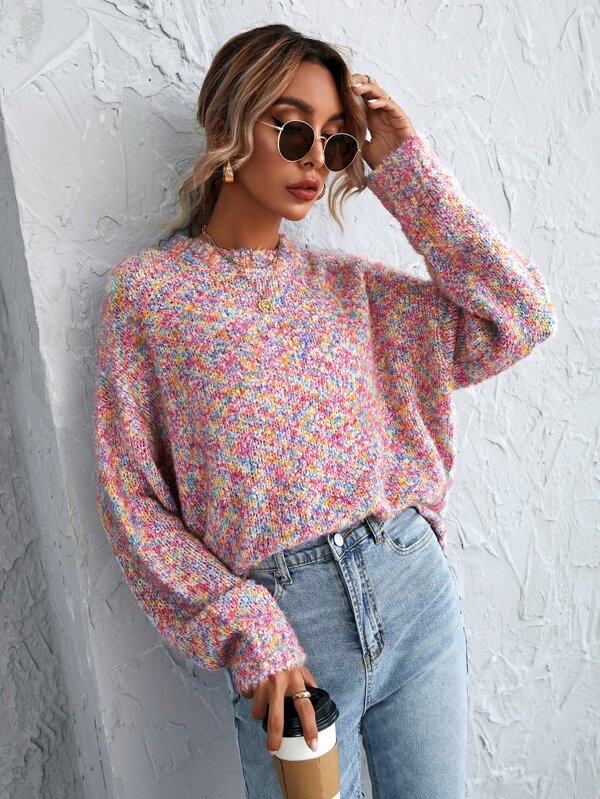 Drop Shoulder Oversize Sweater | SHEIN USA