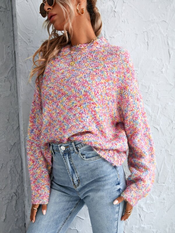 Drop Shoulder Oversize Sweater | SHEIN USA