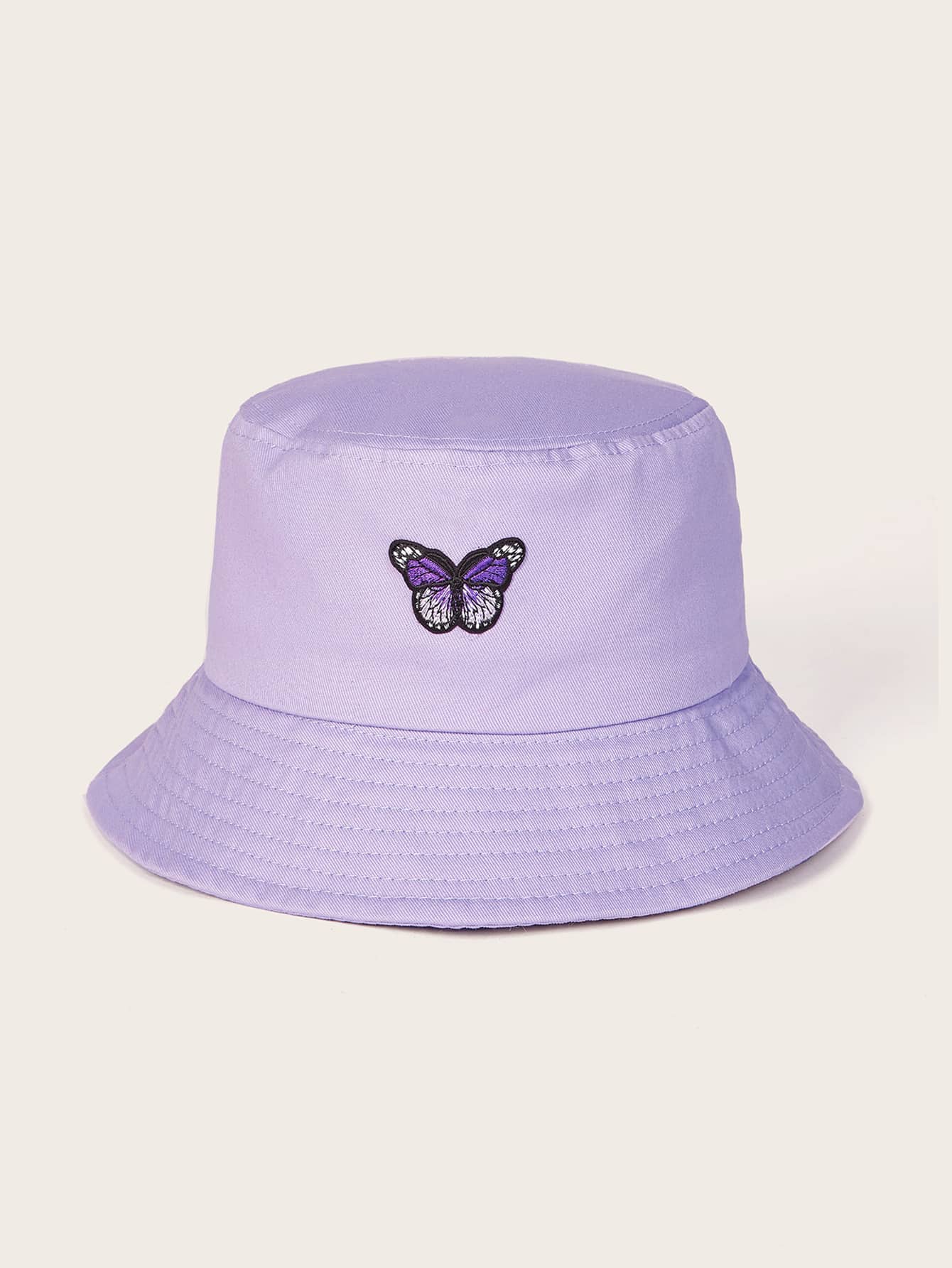 Butterfly Embroidered Bucket Hat