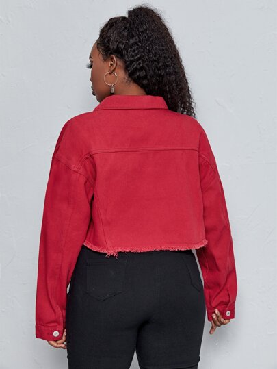 Plus Size Denim Jackets | Fashion Plus Size Denim Jackets | SHEIN USA