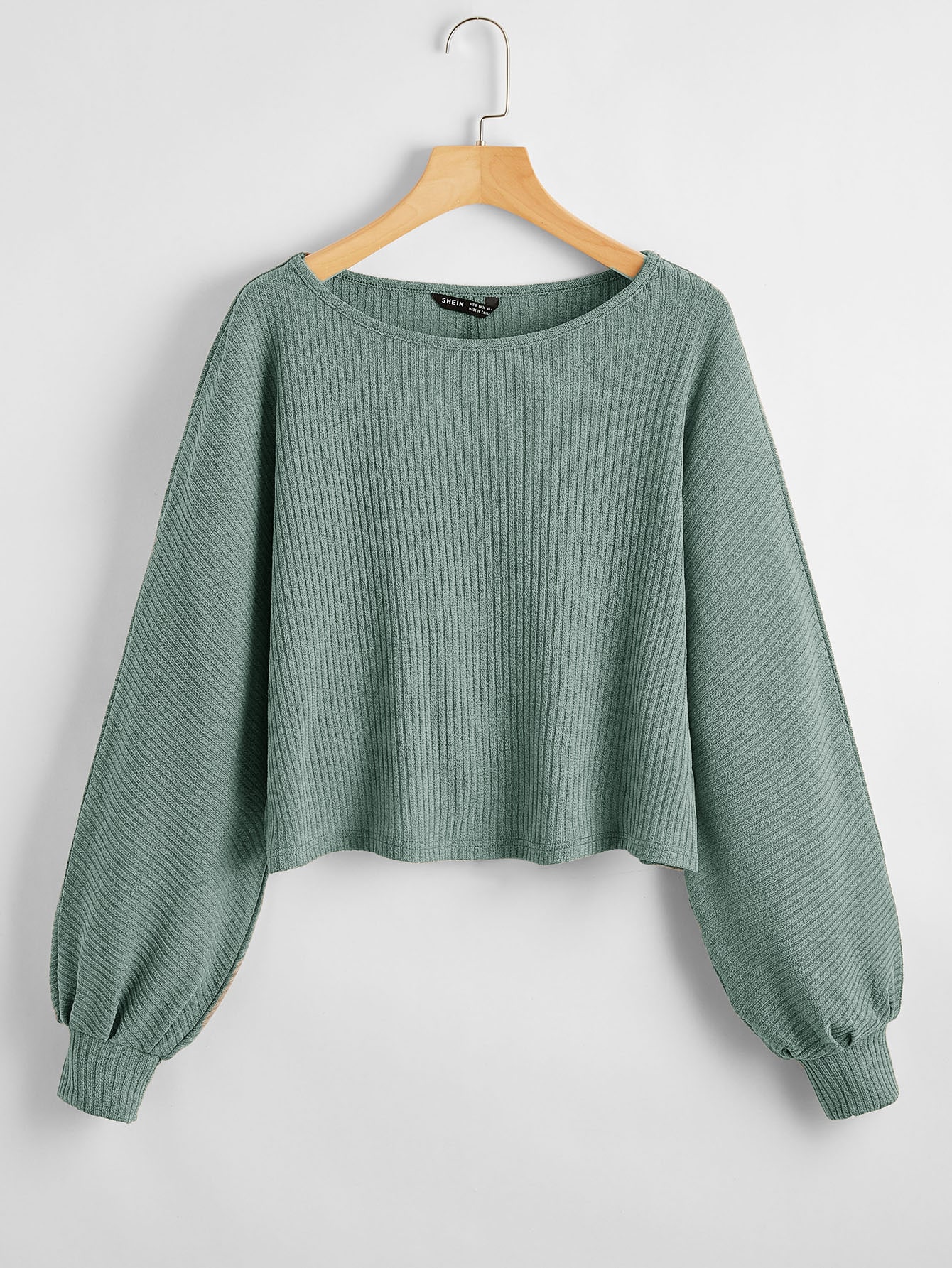 Solid Rib Knit Tee
