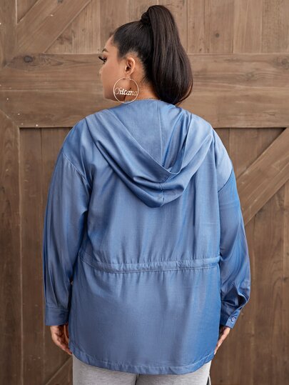 Plus Size Denim Jackets | Fashion Plus Size Denim Jackets | SHEIN USA