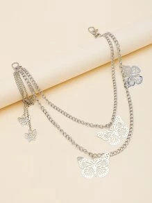Men Butterfly Charm Layered Pants Chain | SHEIN USA