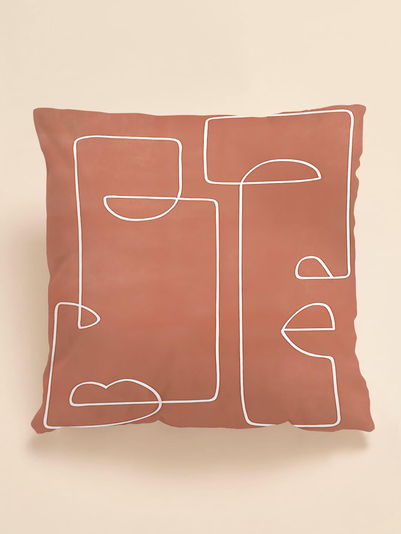 Abstract Figure Graphic Cushion Cover Without Filler