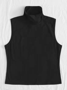 Calvaya Plus High Neck Solid Tank Top | SHEIN USA