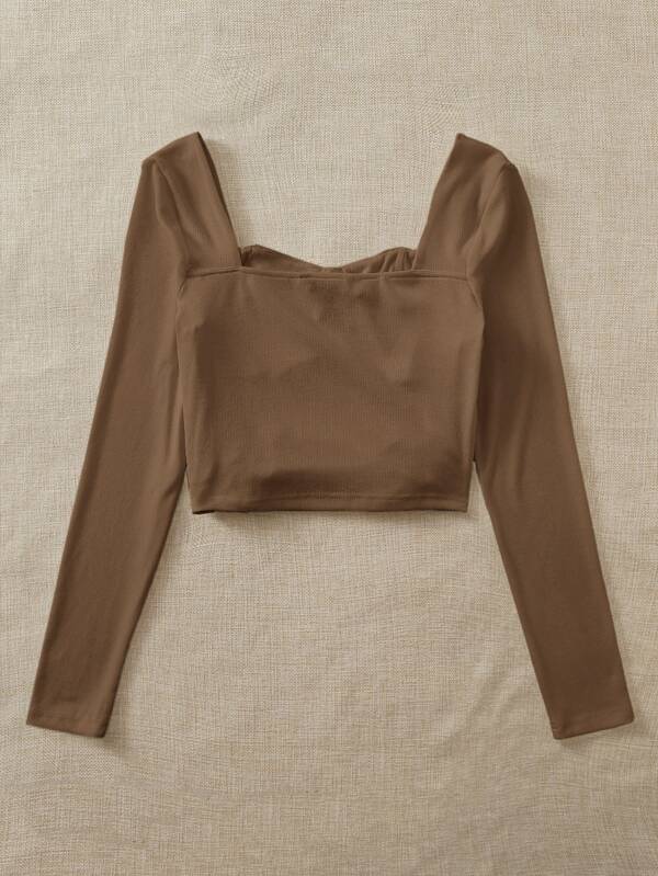 Shein Privé Drawstring Ruched Front Bustier Crop Top Shein Usa