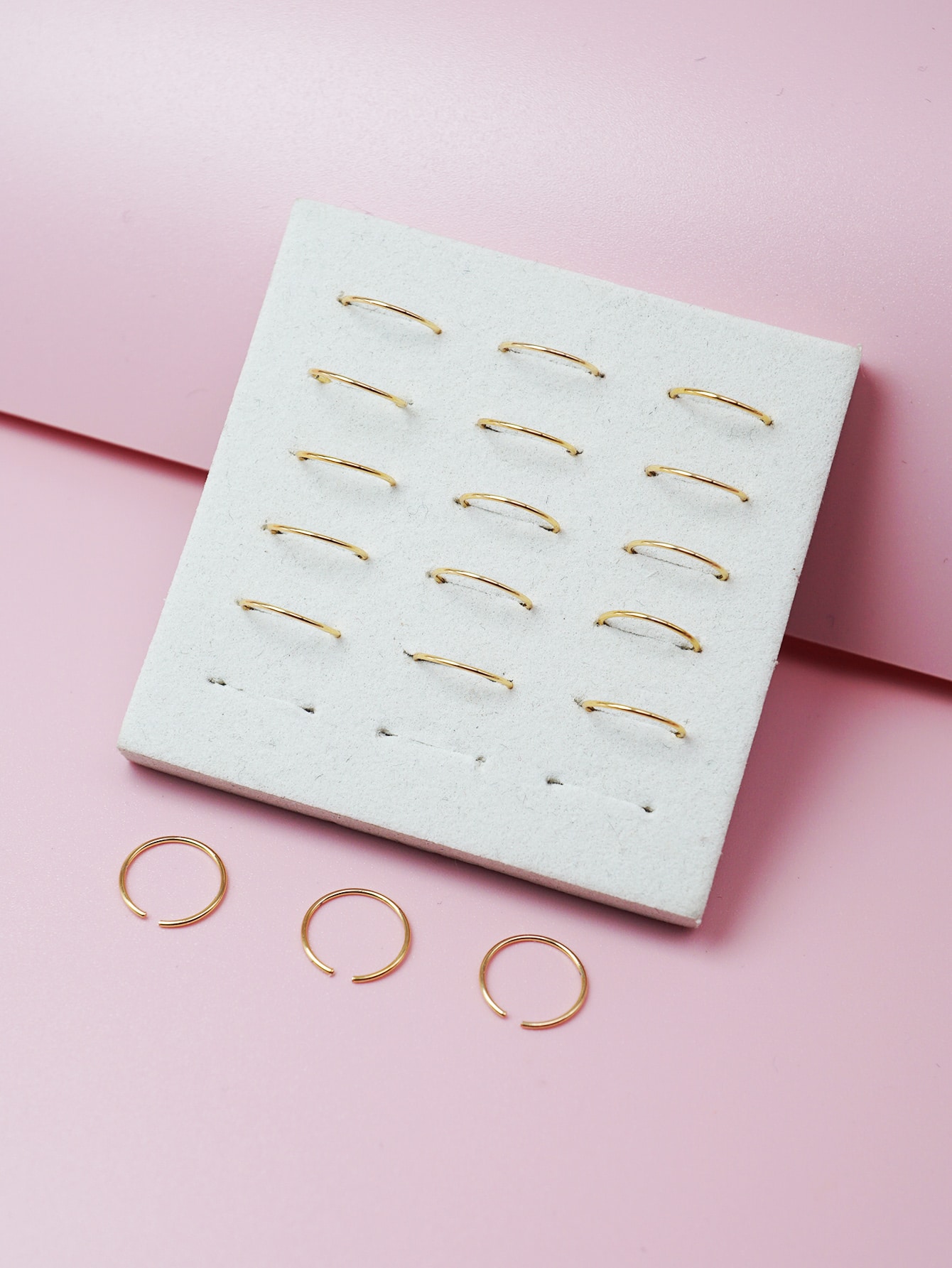 18pcs Metal Nose Ring