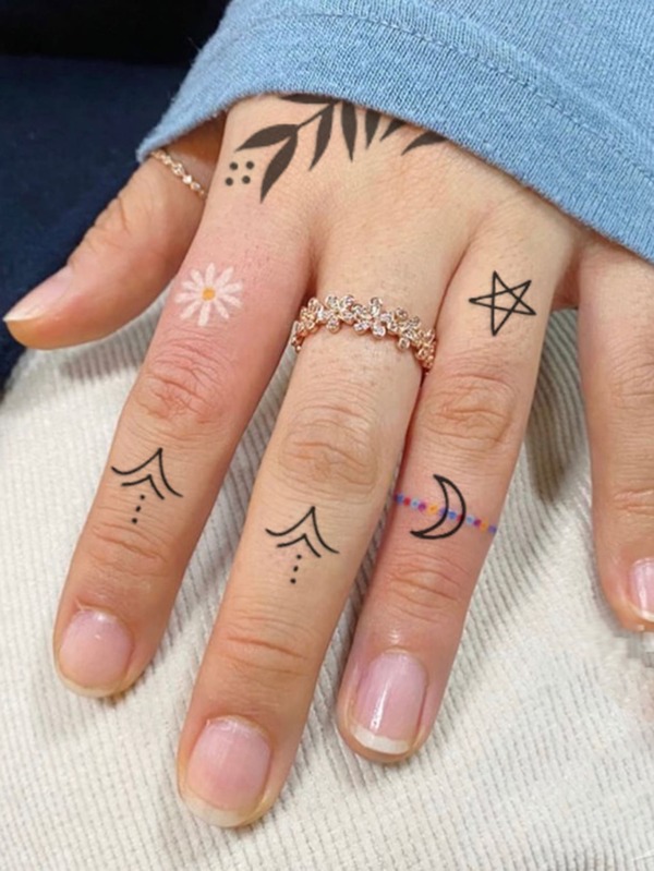 Tattoo Sticker Kits,2 Sheets Planet Temporary Tattoos For Women,Mix ...