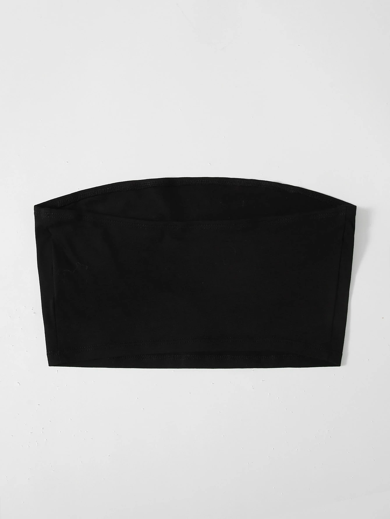 Shein Ezwear Letter Graphic Crop Tube Top Black Shein Usa