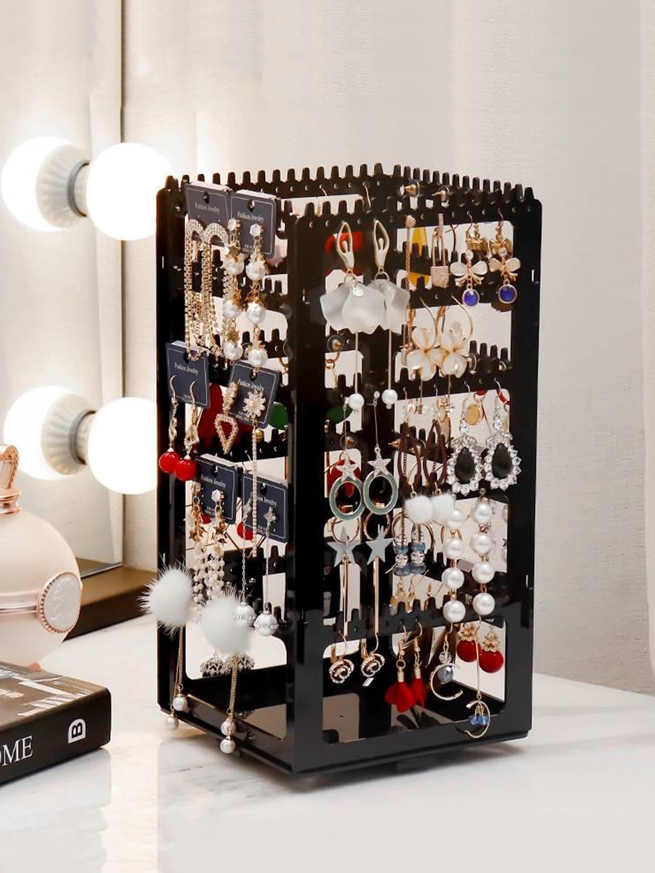 Multi-layer Rotatable Jewelry Storage Rack