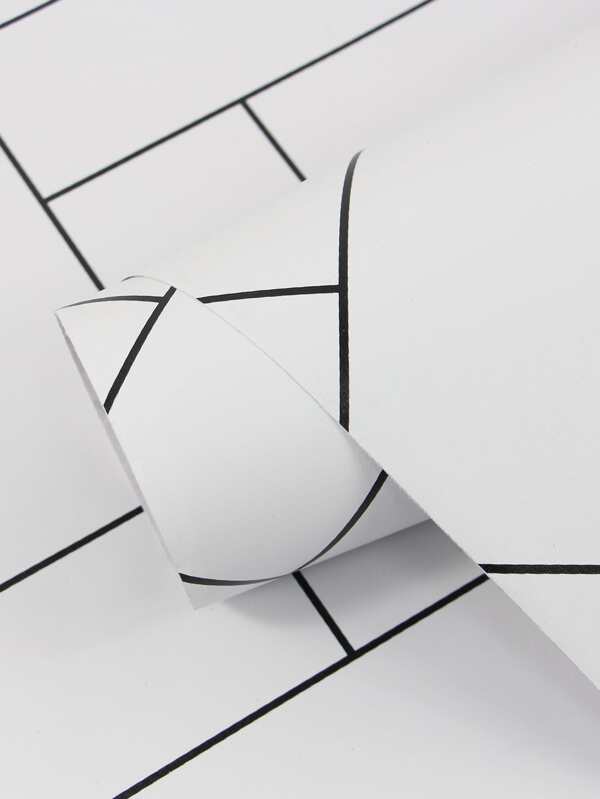 1 stuk Geometrisch Minimalistisch Zelfklevend Waterbestendig Behang ...