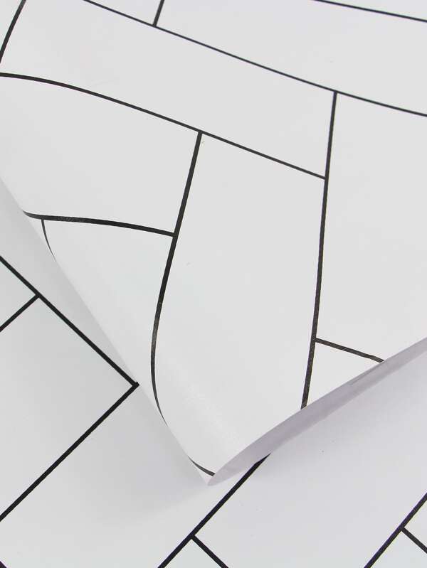 1 stuk Geometrisch Minimalistisch Zelfklevend Waterbestendig Behang ...