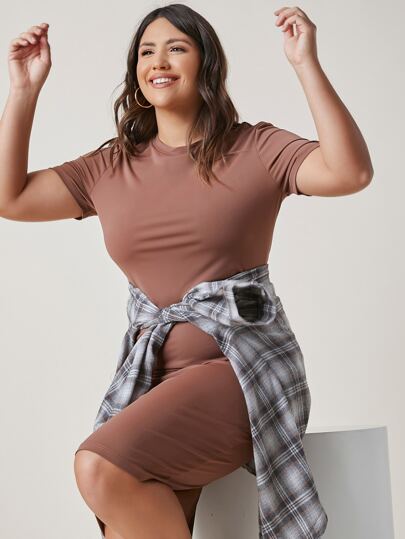 SHEIN Curvy Basic Dresses | Fashion SHEIN Curvy Basic Dresses | SHEIN USA