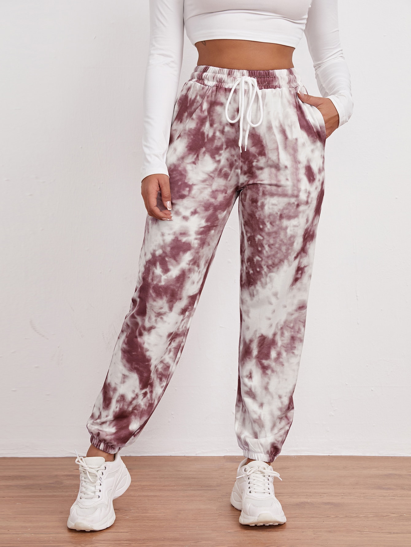 Drawstring Waist Tie Dye Sweatpants | SHEIN USA