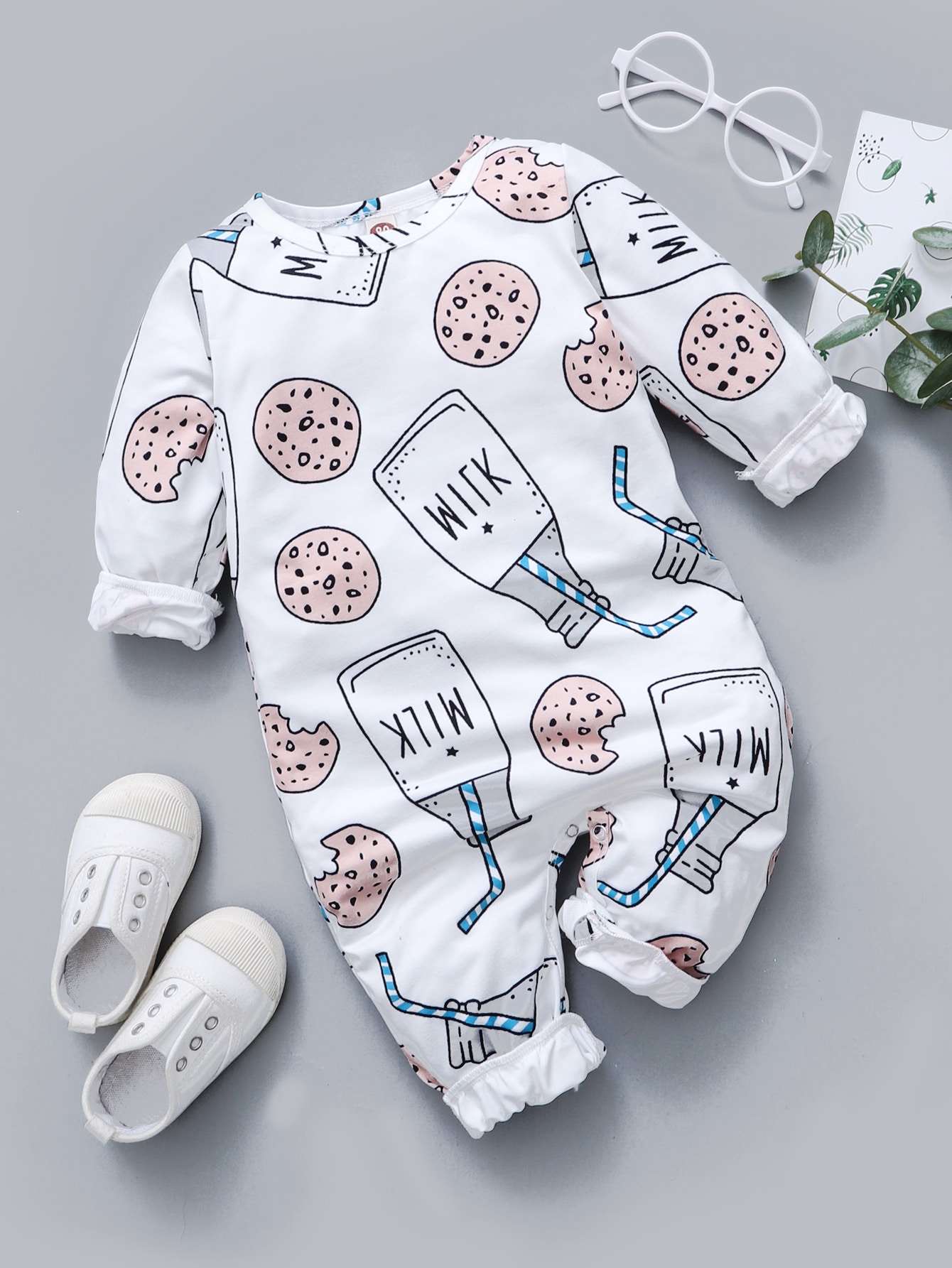 Baby Unisex Cartoon Graphic Jumpsuit