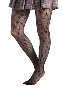 Star Pattern Fishnet Tights | SHEIN USA