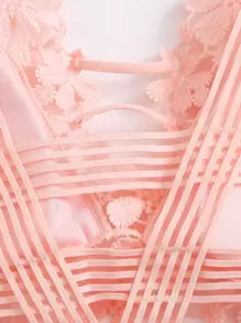 Guipure Lace Longline Bralette Lingerie | SHEIN USA