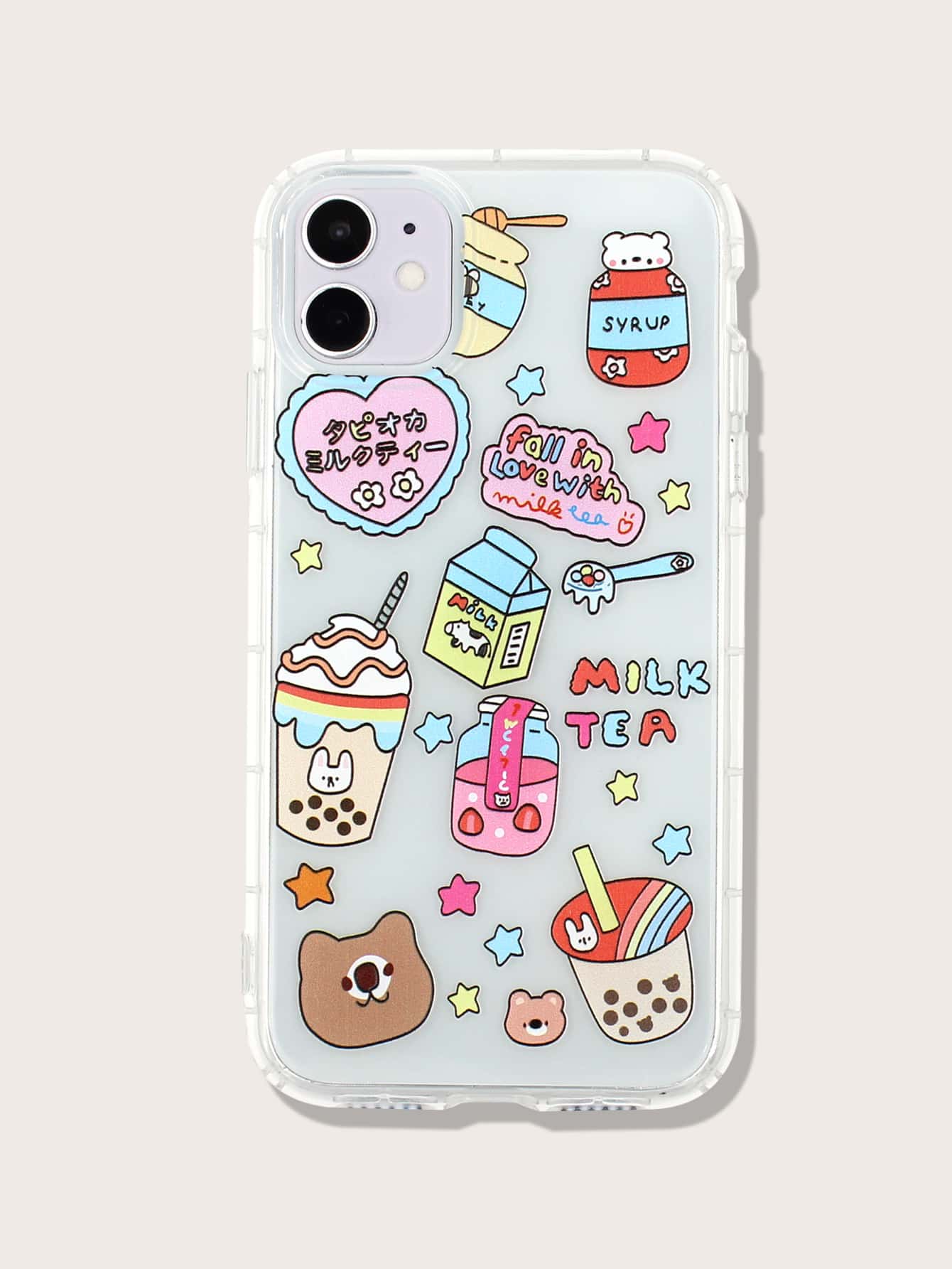 Bubble Tea Pattern iPhone Case