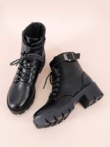 Lace Up Platform Boots | SHEIN USA