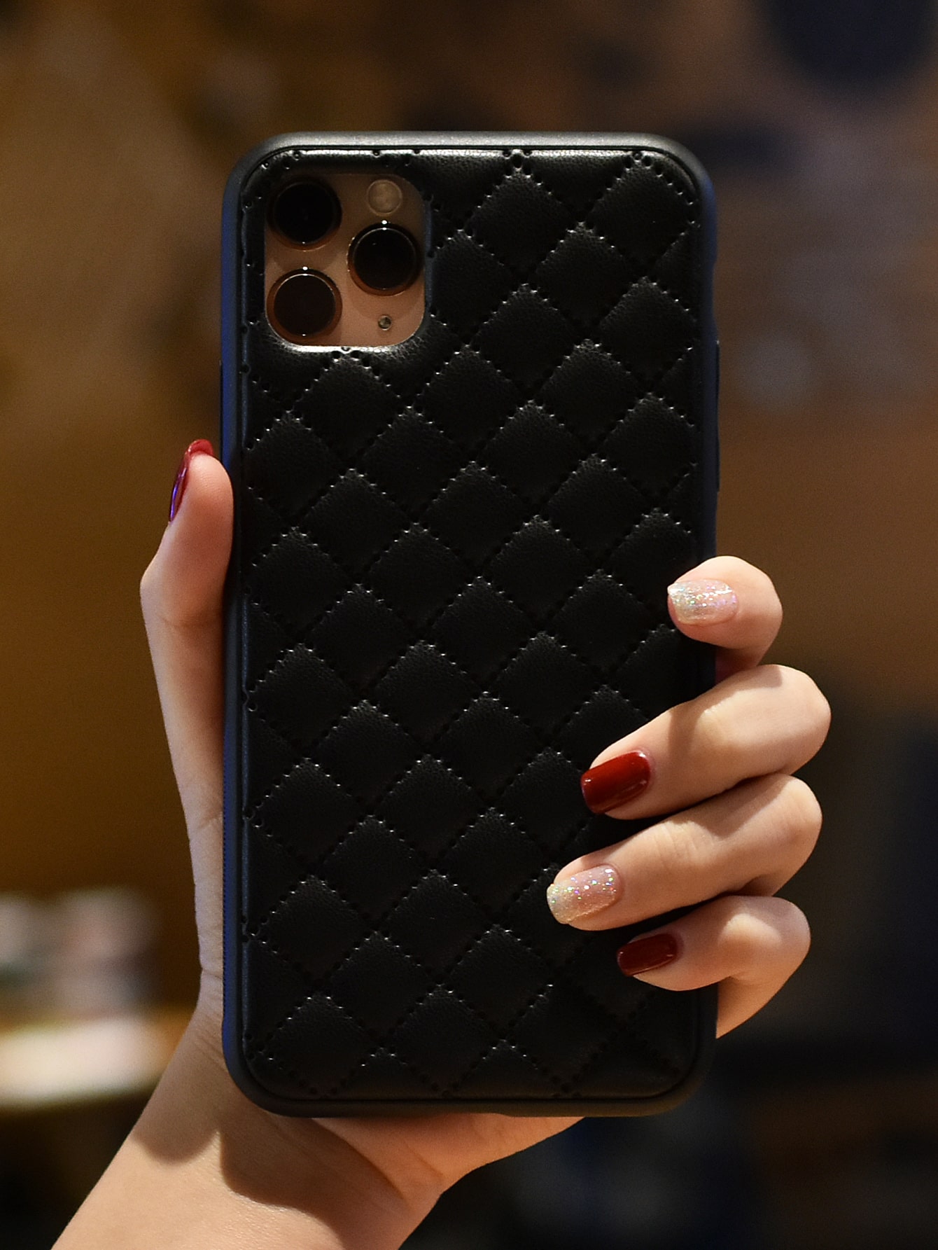 Solid Quilted iPhone Case