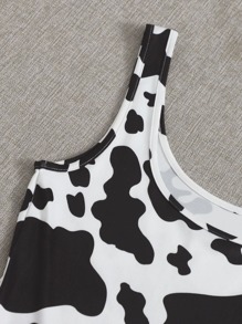 SHEIN EZwear Cow Print Dress | SHEIN USA